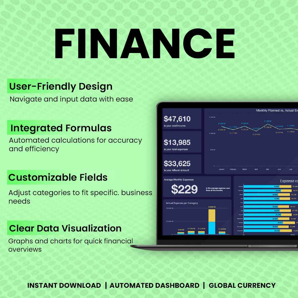 Personal Finance Dashboard – ExcelSheets